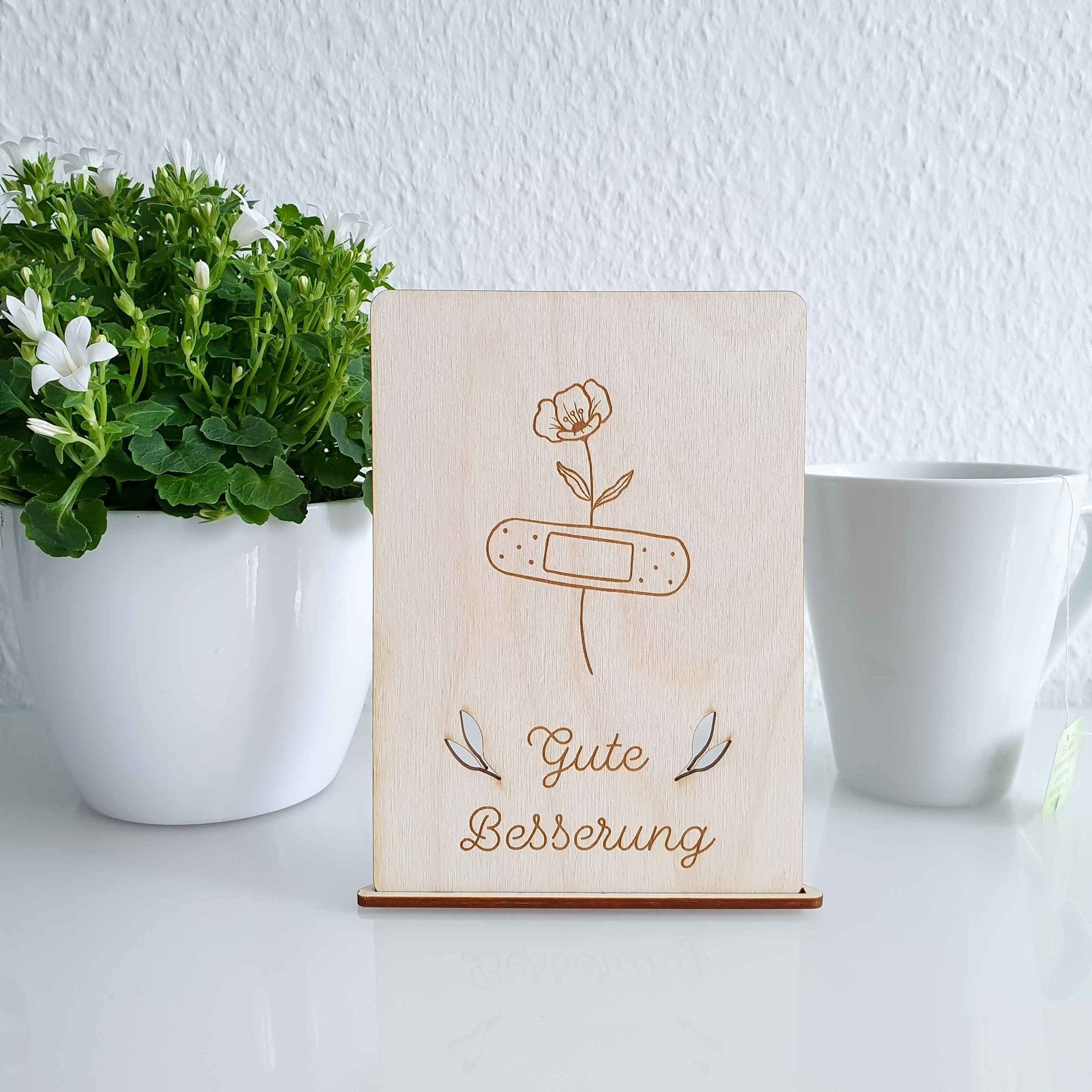 Personalisierbare Karte Genesung und Gute Besserung – Suzu Papers